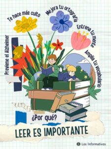 Infografía sobre la importancia de leer: Beneficios de la lectura